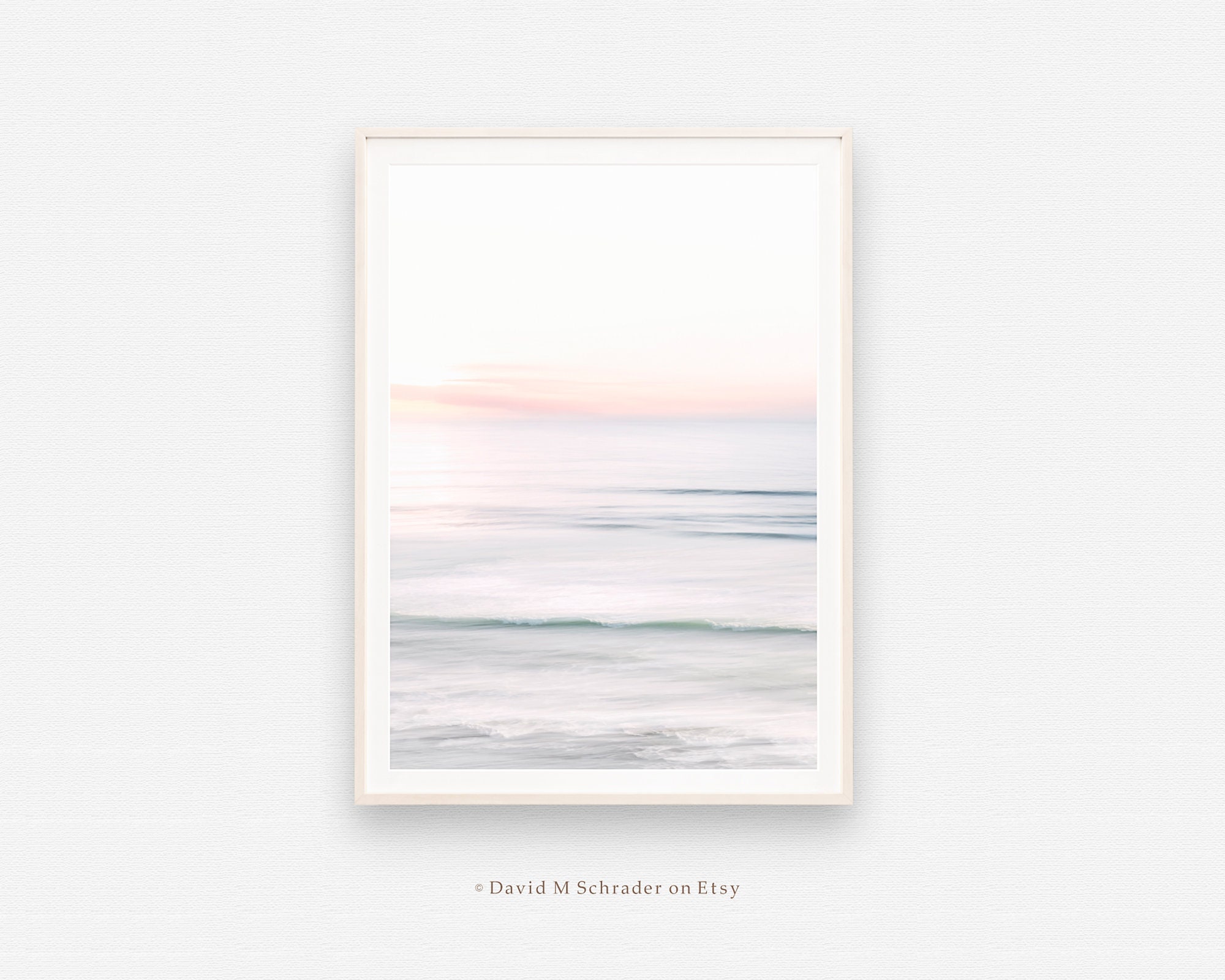 Set of 3 pastel seascape prints Ocean triptych Ocean print | Etsy