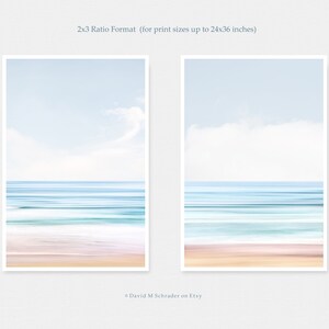 Set of 2 Wave Prints, Ocean Wave Print Set, Seascape Diptych, Abstract ...