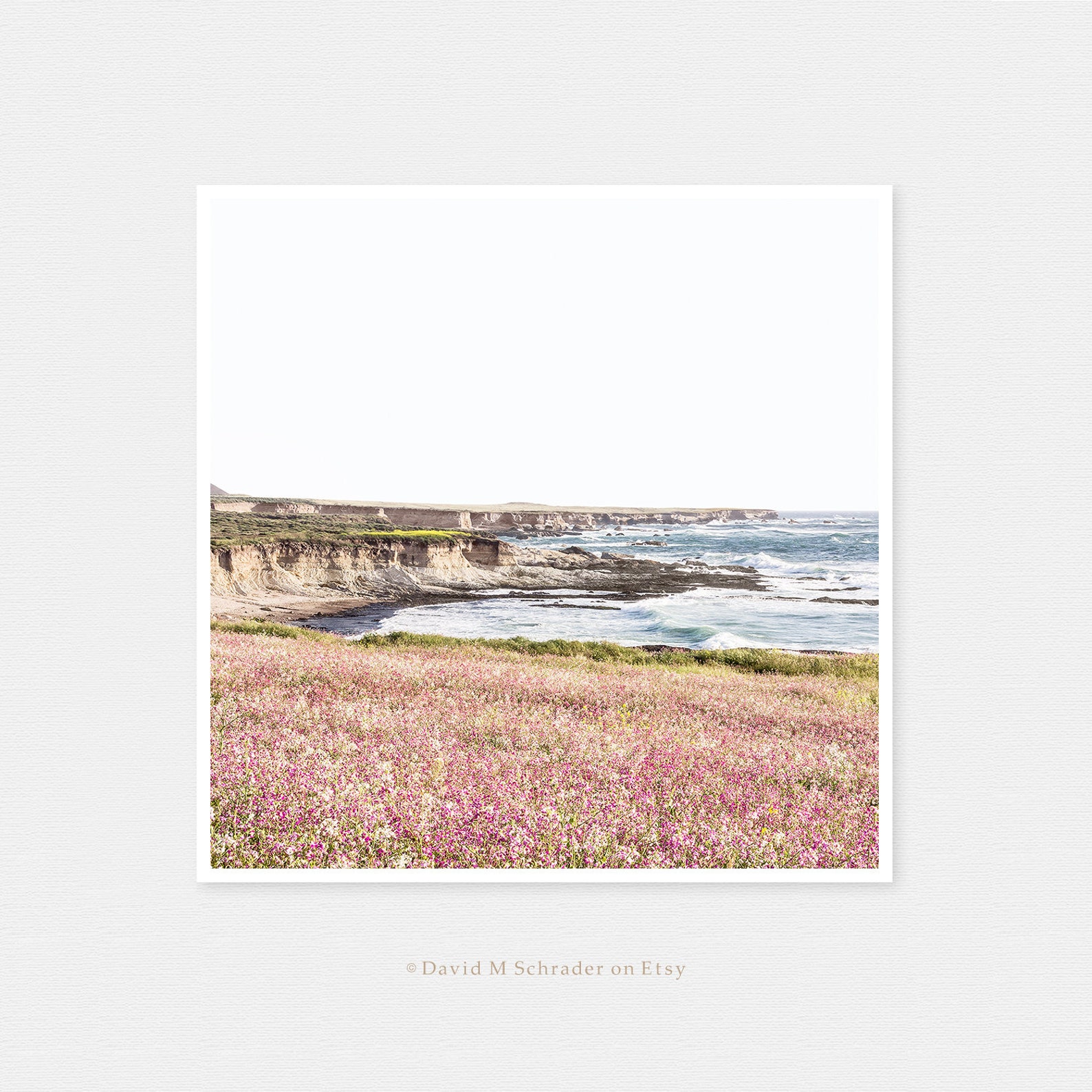 California Coast Print, Seascape Printable, Coastline Photograph, Rocky ...