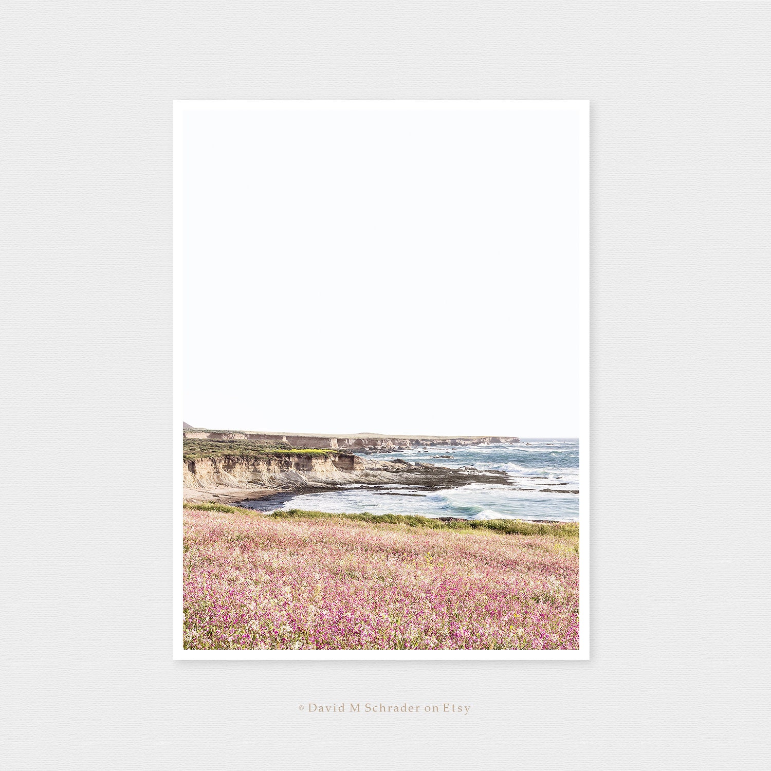 California Coast Print, Seascape Printable, Coastline Photograph, Rocky ...
