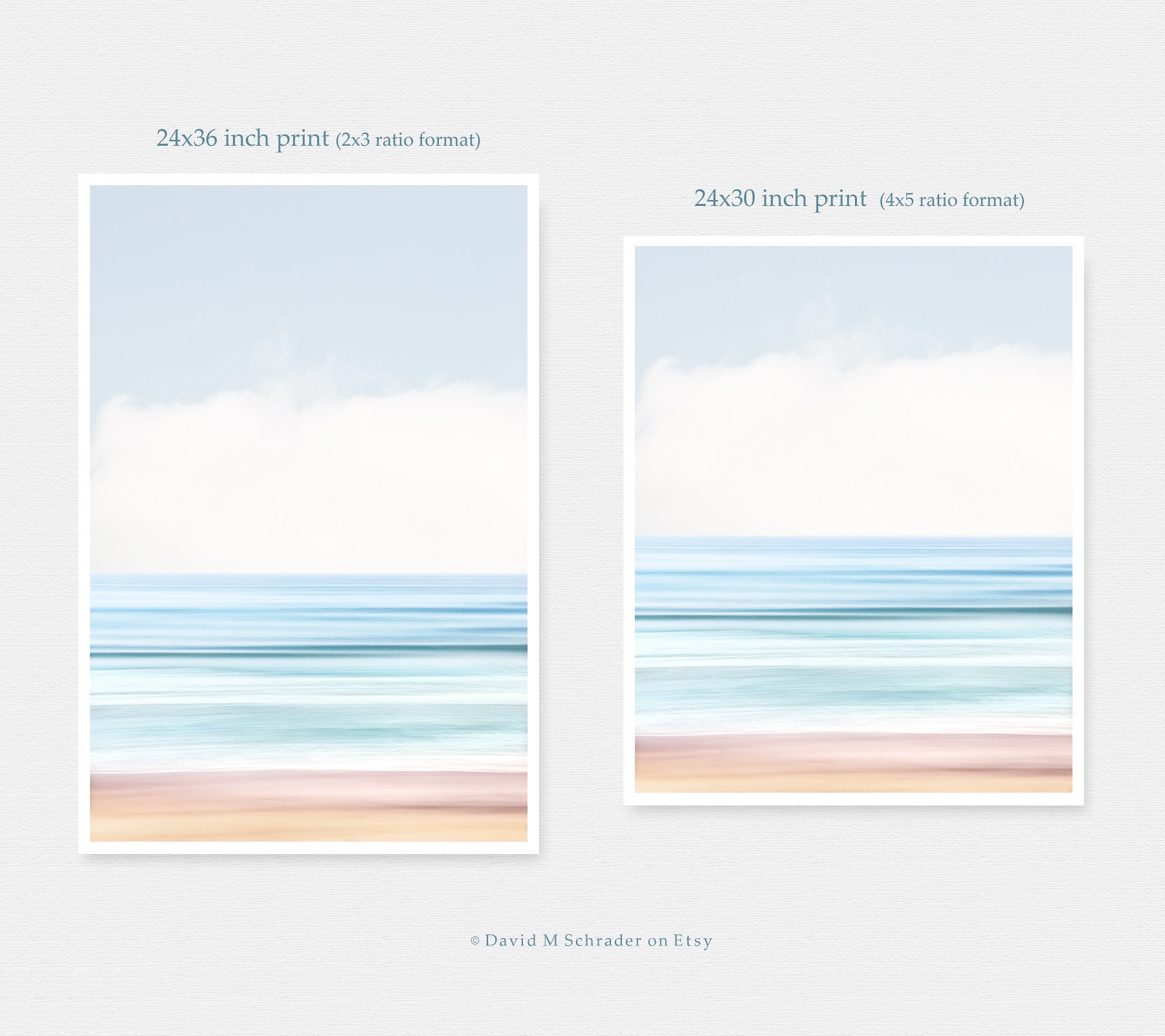 Ocean Waves Print Minimalist Seascape Beach Art Printable - Etsy