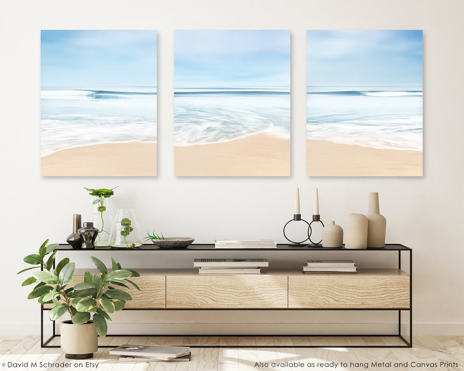 Set of 3 Wave Prints, Ocean Wave Triptych, Surf Print Set, Surf Wall ...