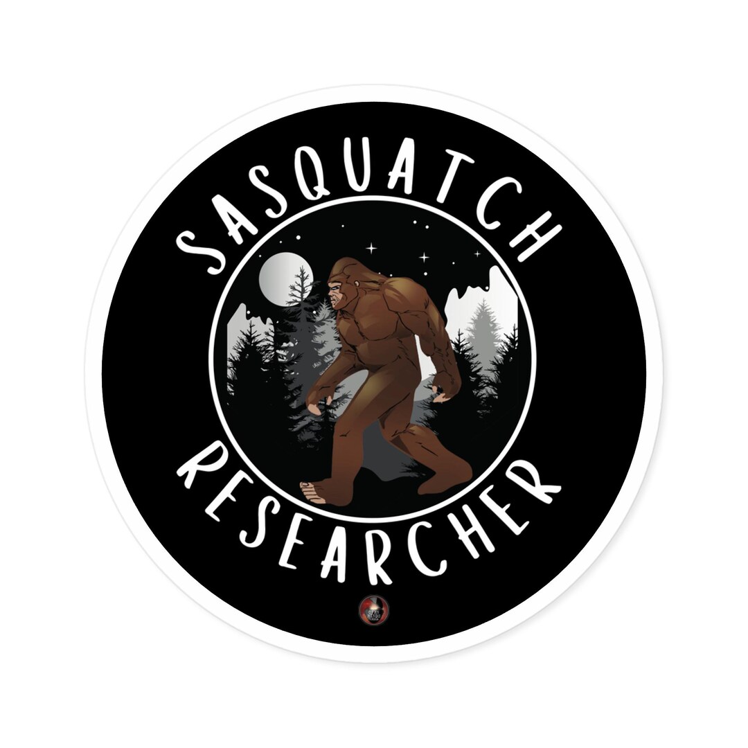 Sasquatch Researcher Vinyl Sticker - Etsy