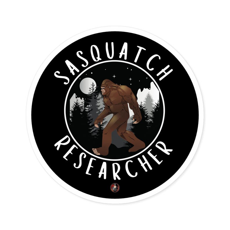 Sasquatch Researcher Vinyl Sticker - Etsy
