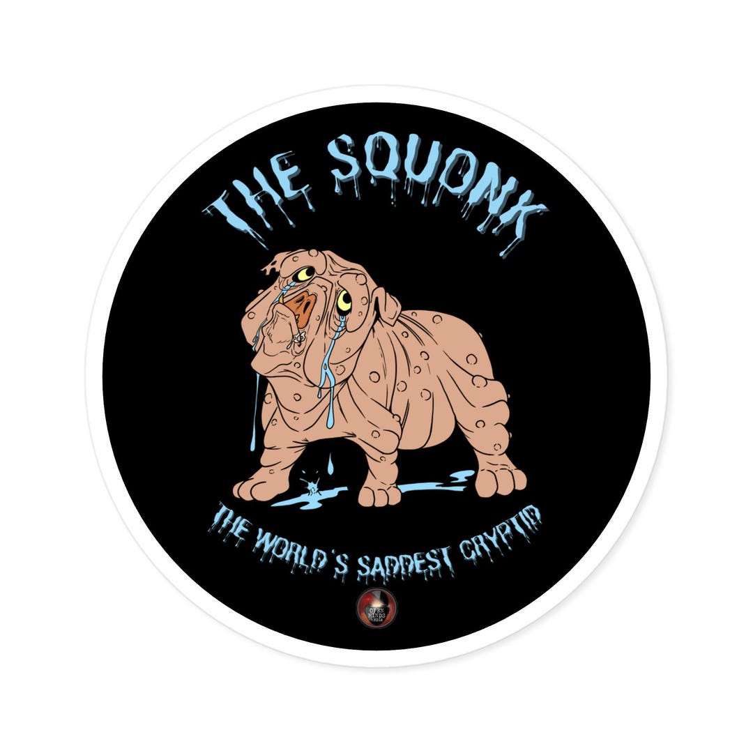 The Squonk: the World's Saddest Cryptid Vinyl Sticker - Etsy