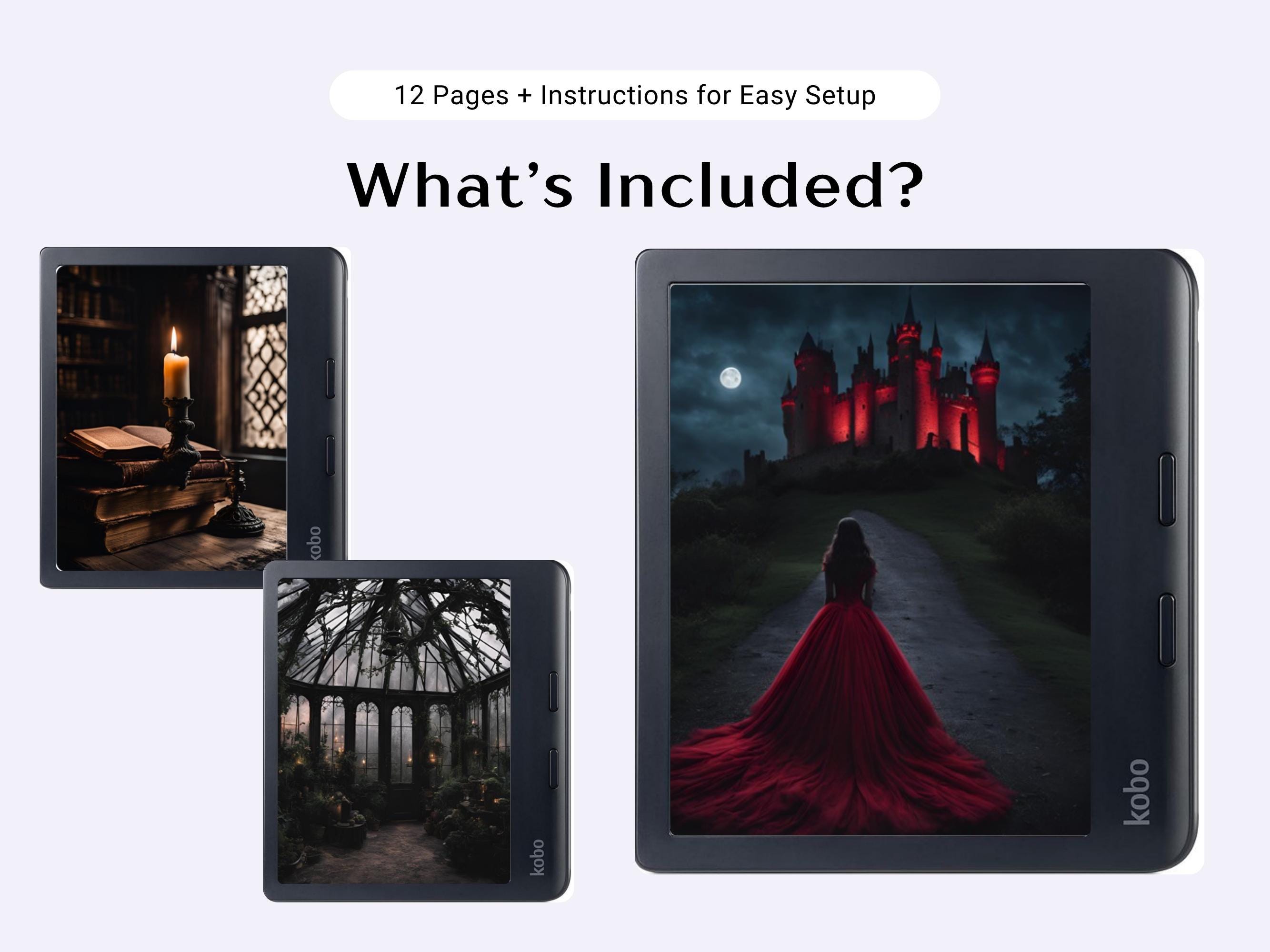 Kobo Libra Colour Lock Screens Gothic Images Tablet Dark Romance Design ...