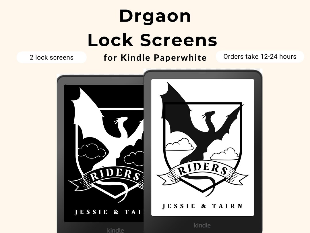 Kindle Paperwhite Custom Lock Screens Dragon Name Images Tablet Dark ...