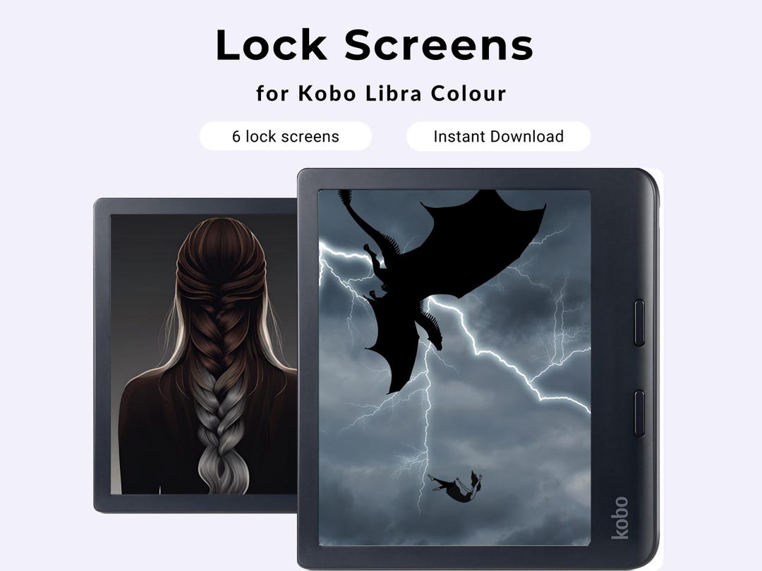 Kobo Libra Colour Lock Screens Dragon Images Tablet Dark Romance Design ...
