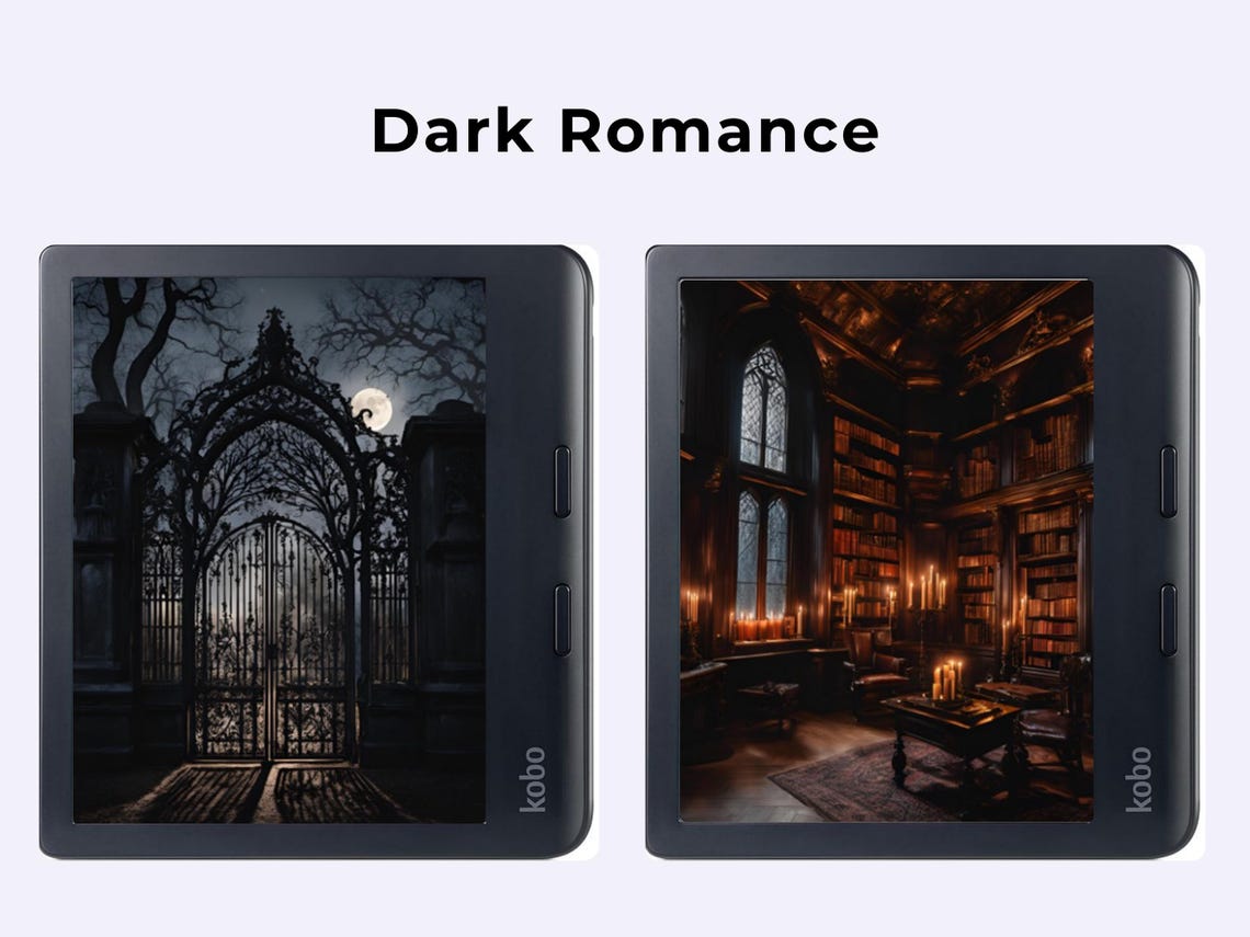 Kobo Libra Colour Lock Screens Gothic Images Tablet Dark Romance Design ...