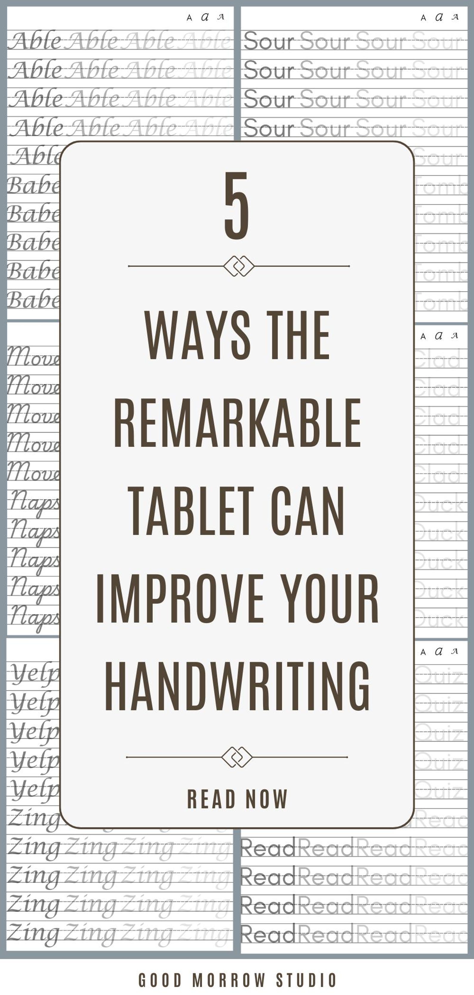 Remarkable Paper Pro Digital Handwriting Practice Educational Workbook ...