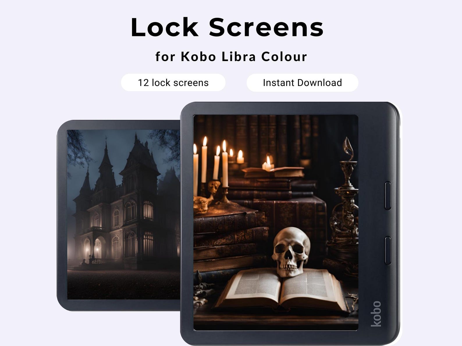 Kobo Libra Colour Lock Screens Gothic Images Tablet Dark Romance Design ...