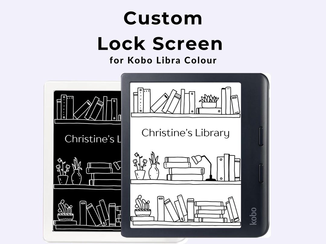 Kobo Libra Colour Custom Lock Screen Library Wallpapers Personalized E ...