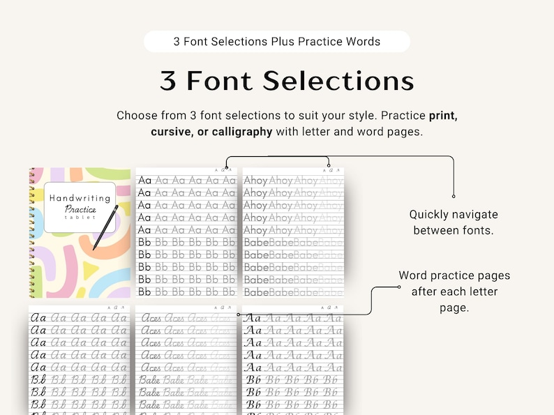 Remarkable Paper Pro Color Handwriting Practice Educational Workbook ...