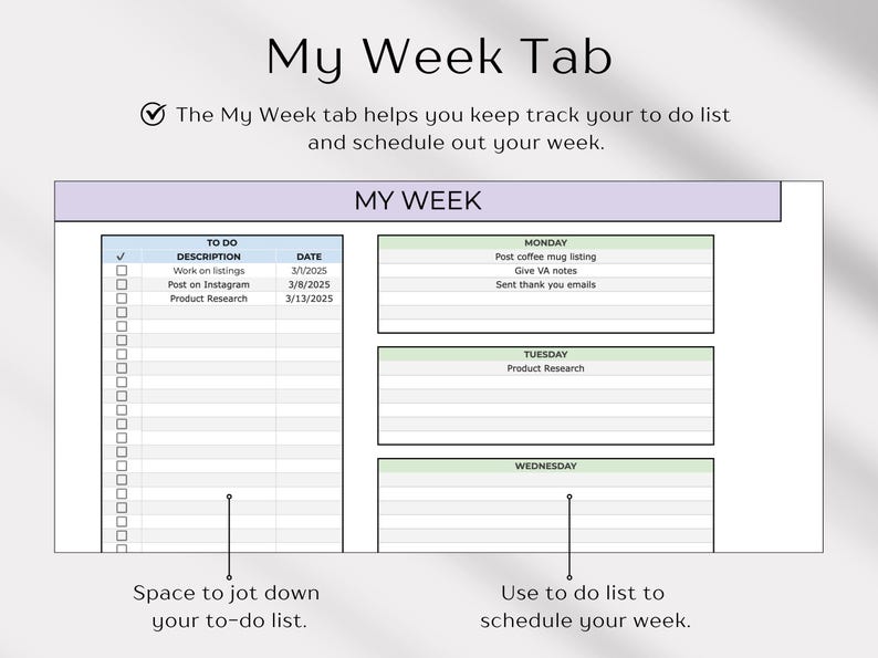 Etsy Business Planner Workflow Template Product Planner Task List Idea ...