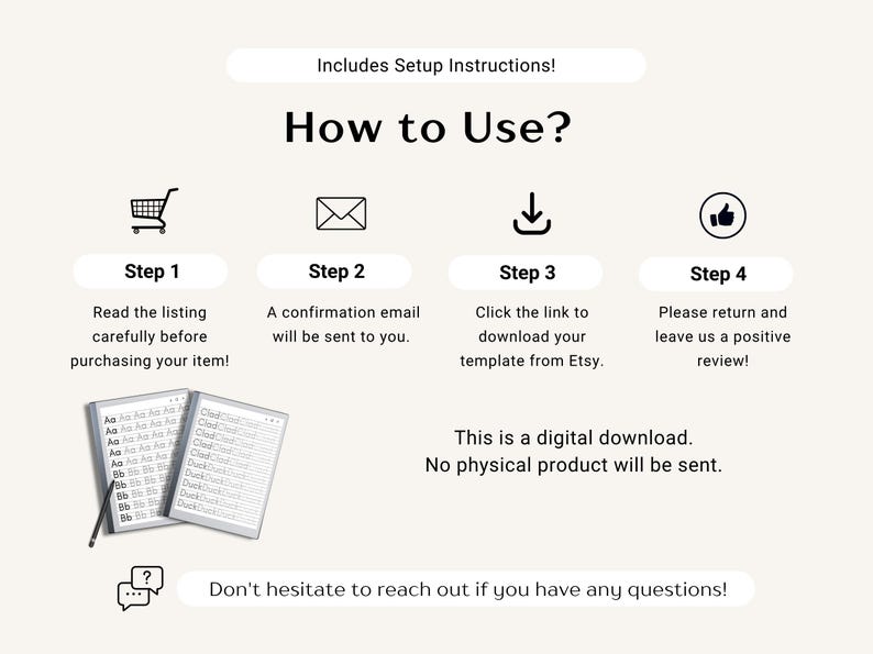 Remarkable Paper Pro Digital Handwriting Practice Educational Workbook ...