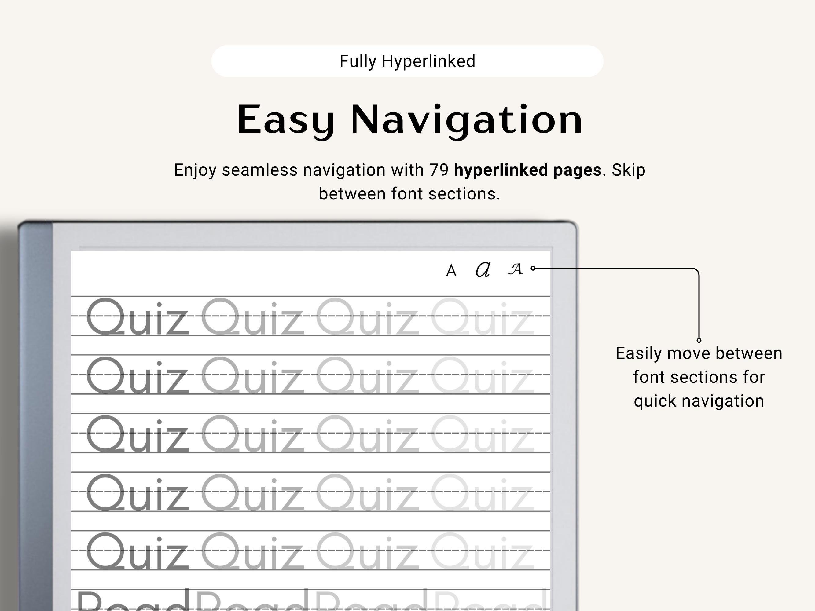 Remarkable Paper Pro Digital Handwriting Practice Educational Workbook ...