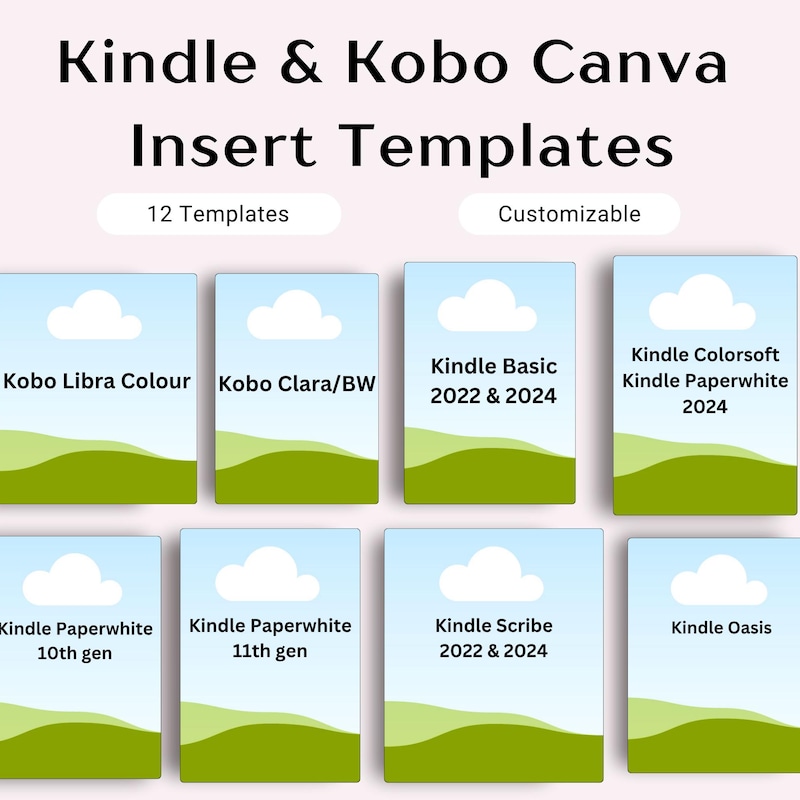 Printable Kindle Insert - Etsy