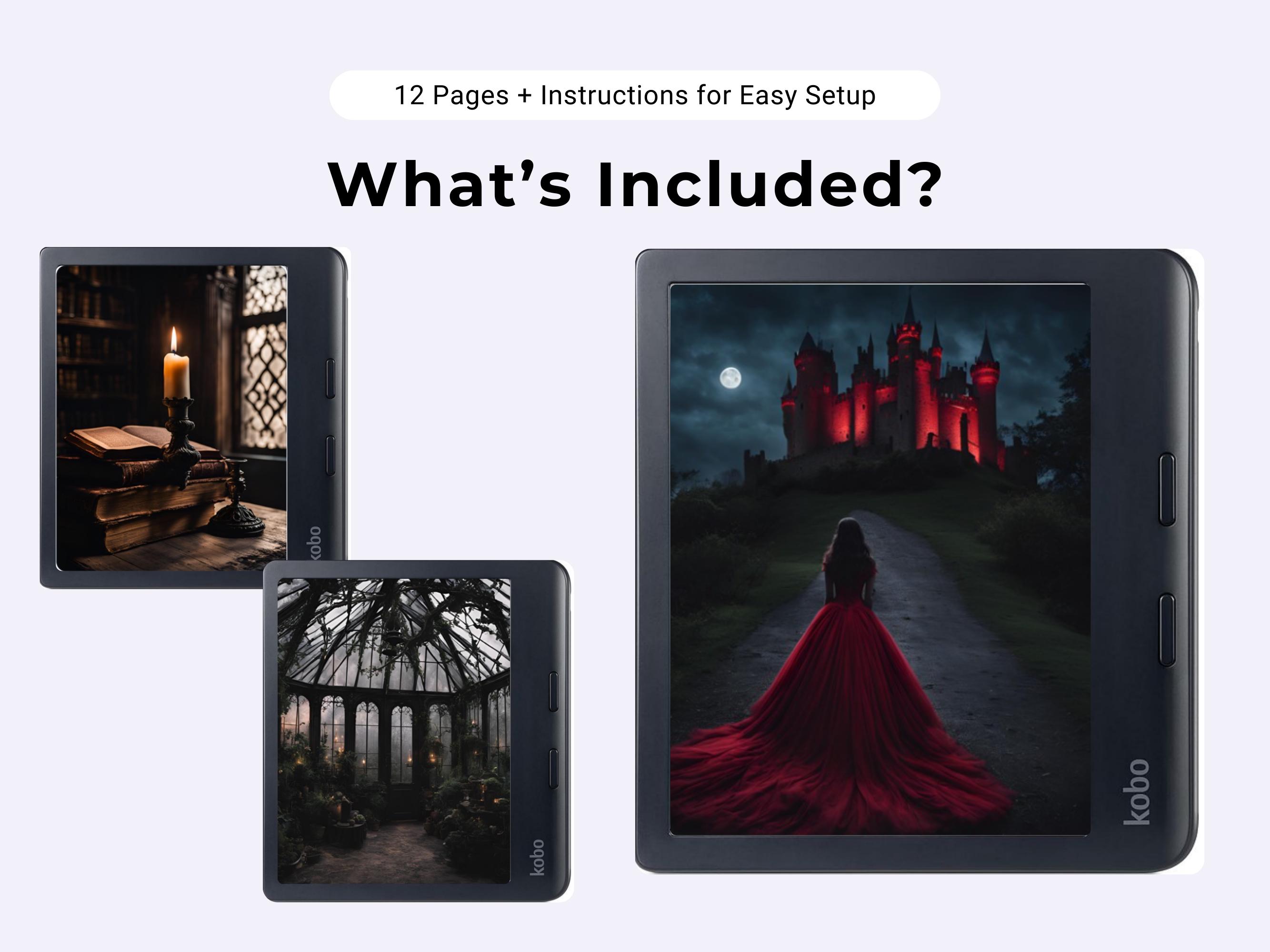 Kobo Libra Colour Lock Screens Gothic Images Tablet Dark Romance Design ...