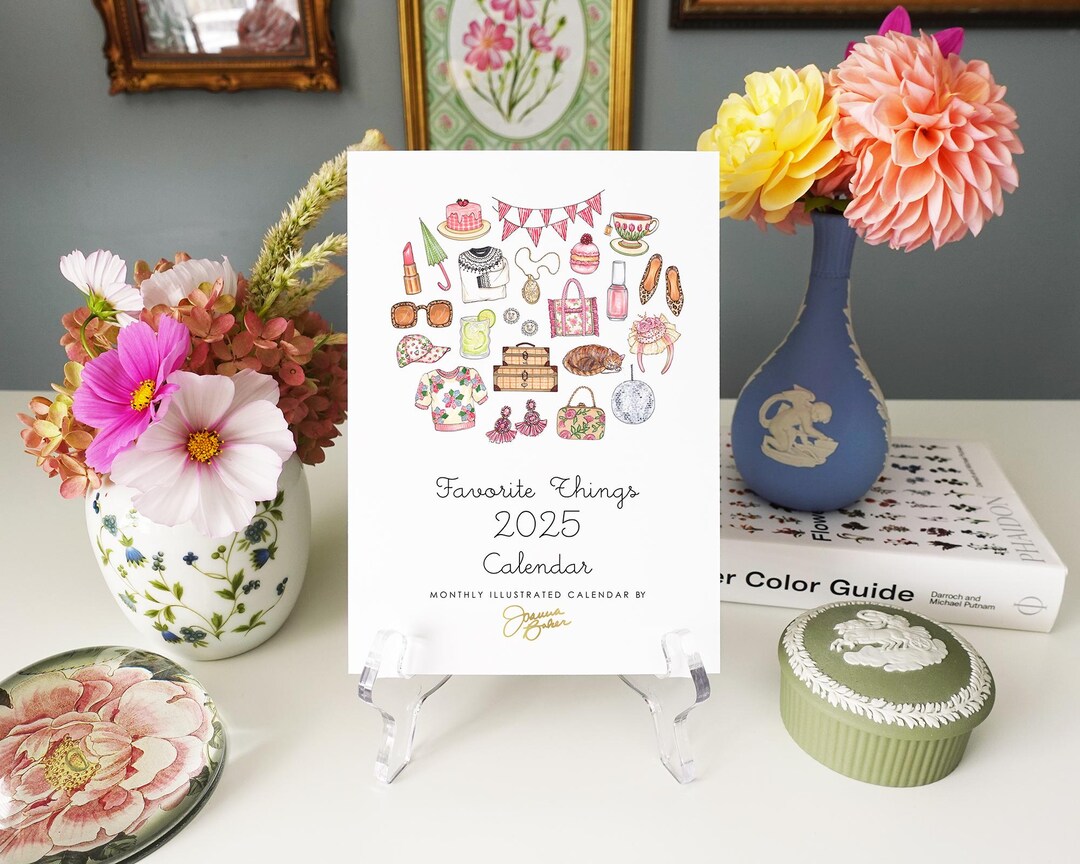 2025 Favorite Things Desk Calendar / Print and Pattern Calendar ...