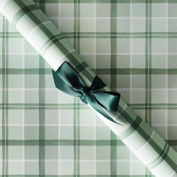 Green and White Wrapping Paper - Etsy