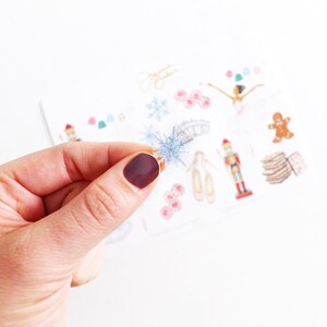 Nutcracker Ballet Holiday Stickers Fashion Illustration, Glossy ...