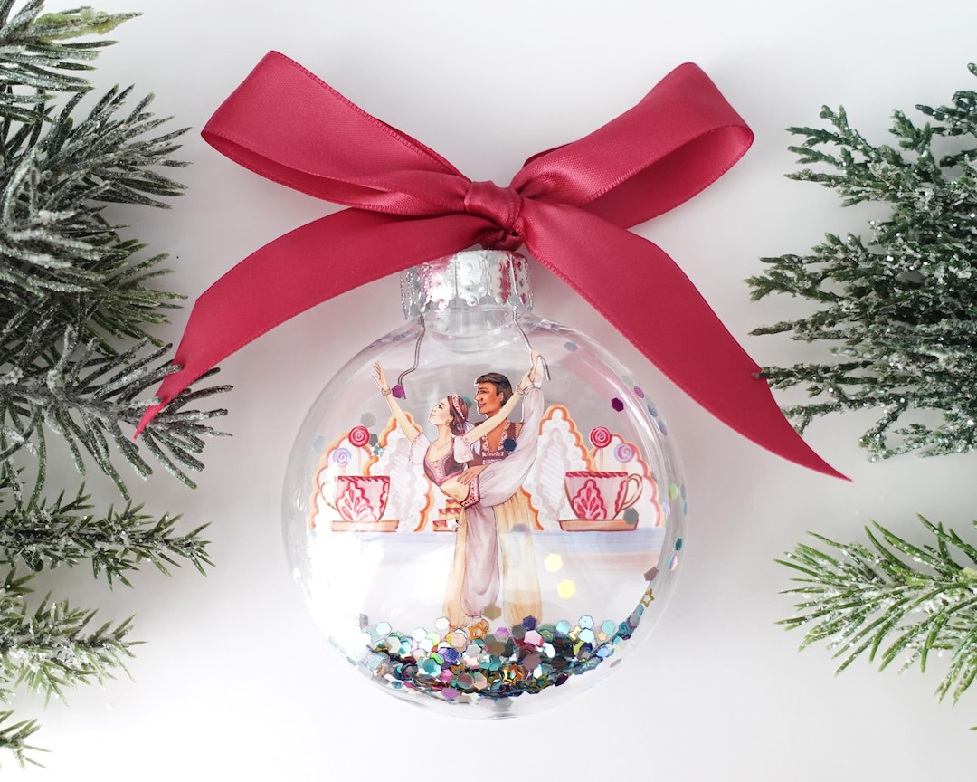 Coffee Dancer Nutcracker Glitter Christmas Ornament / Nutcracker Ballet ...