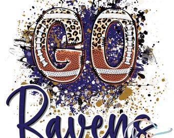 Go Bills! Game Day Leopard Football Splatter PNG - Etsy
