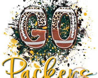 Go Bengals! Game Day Leopard Football Splatter PNG - Etsy