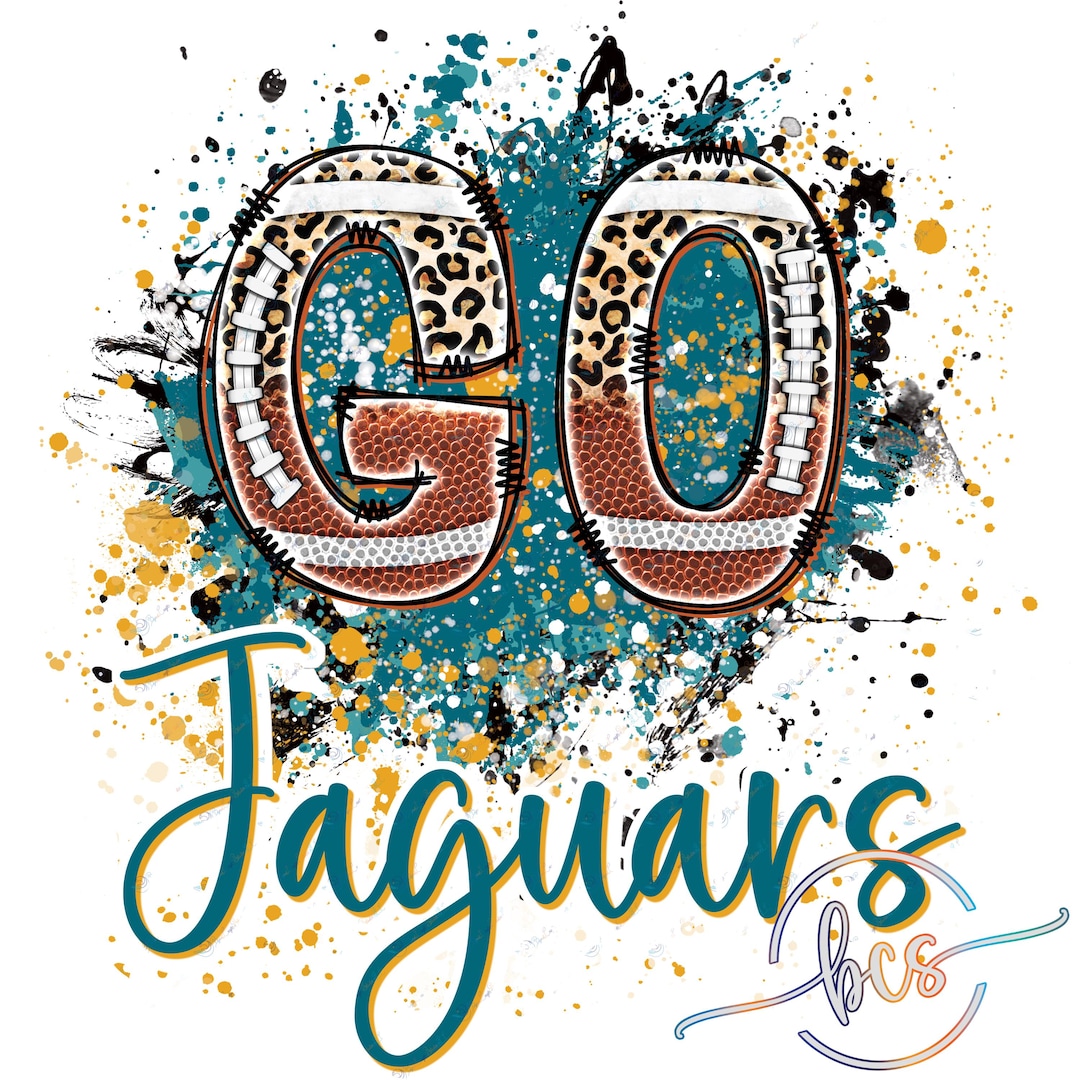 Go Jaguars! Game Day Leopard Football Splatter PNGS 2 Images - Etsy