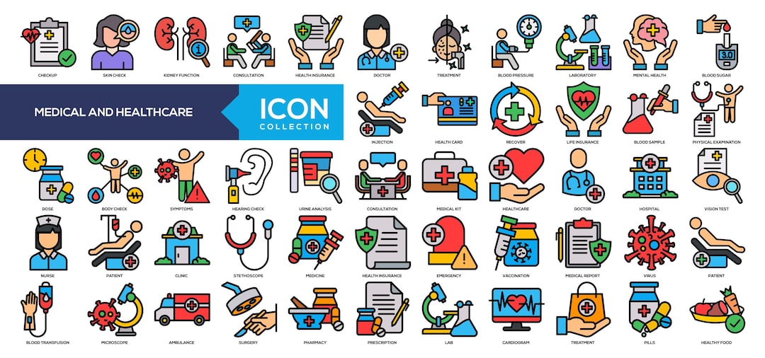 Medical and Healthcare Icon Collection: Healthcare for Presentation SVG ...