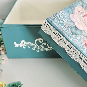Decorative Handemade Box With Lace - Etsy