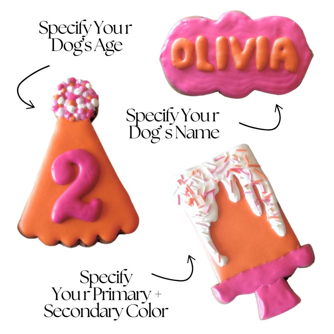 Custom Dog Treat Birthday Gift Personalized Dog Biscuit Homemade Dog ...