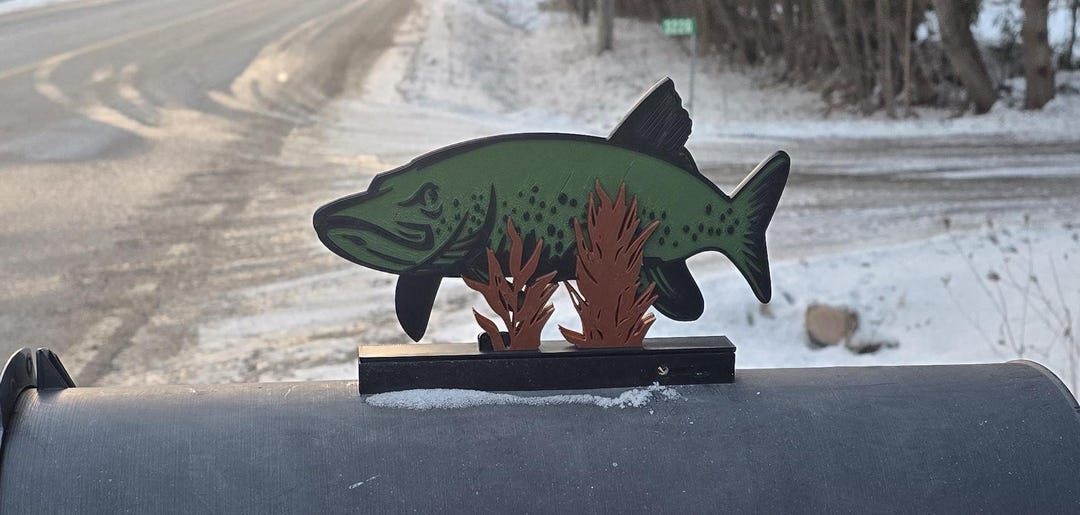 Mailbox Topper - Pike/muskie - Etsy