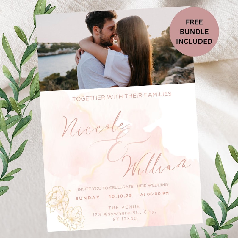 Pink Gold Wedding - Etsy