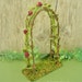 Handmade Fairy Garden Arbor Arch, Miniature Faerie Flower Trellis ...