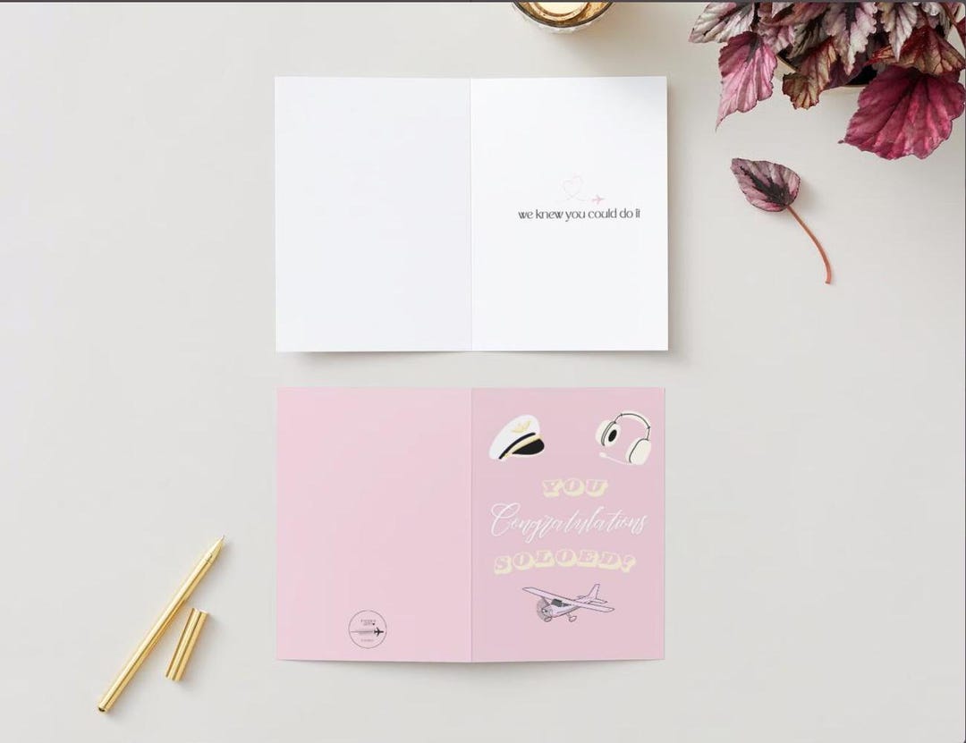 Cards, Aviation-cards, Congratulation-cards, Female Pilot Card ...