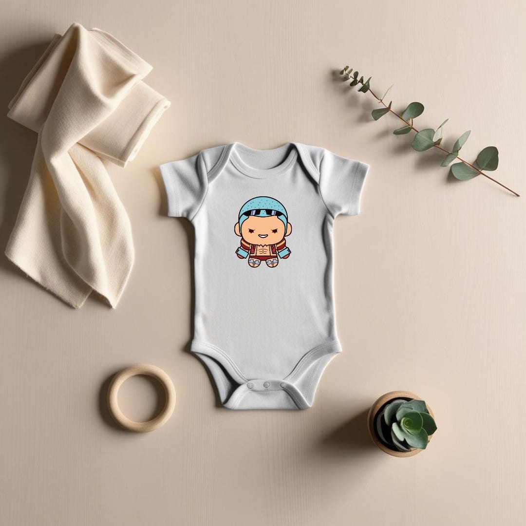 Adorable One Piece Chibi Franky Onesie Perfect Baby Gift for Anime Fans ...