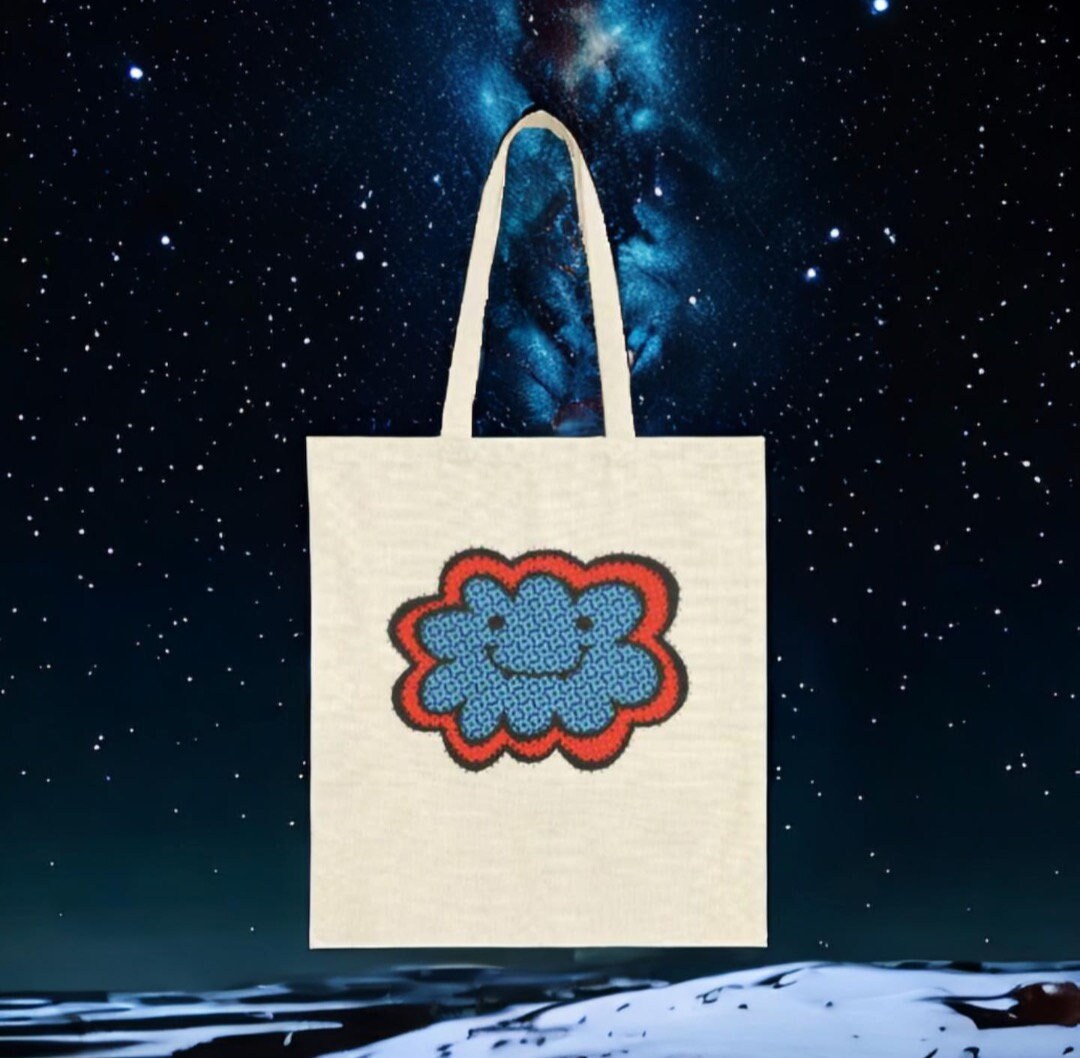 Vampire Cloud Tote Bag, Halloween Tote Bag, Recycle Bag, Shopping Bag ...