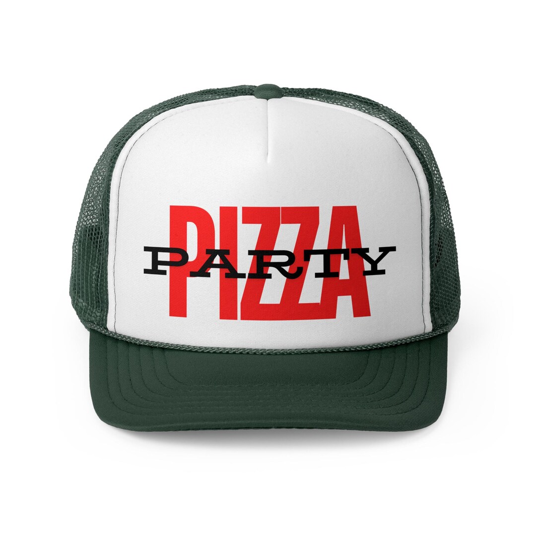 Pizza Party Trucker Cap, Pizza Baseball Cap, Pizza - Etsy