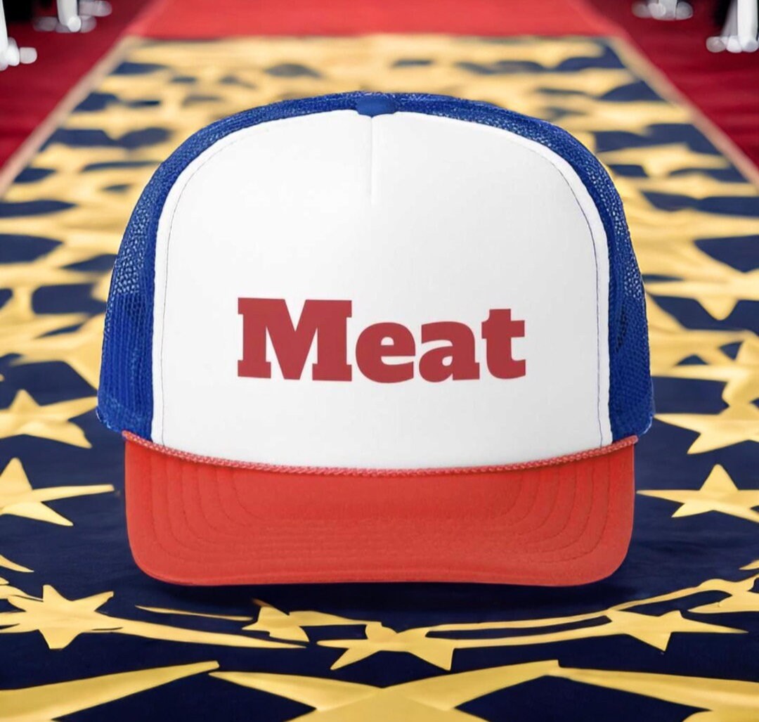 Meat Trucker Cap, Beef, Bbq, Summer, Gift for Dad, Gift for Grandpa ...