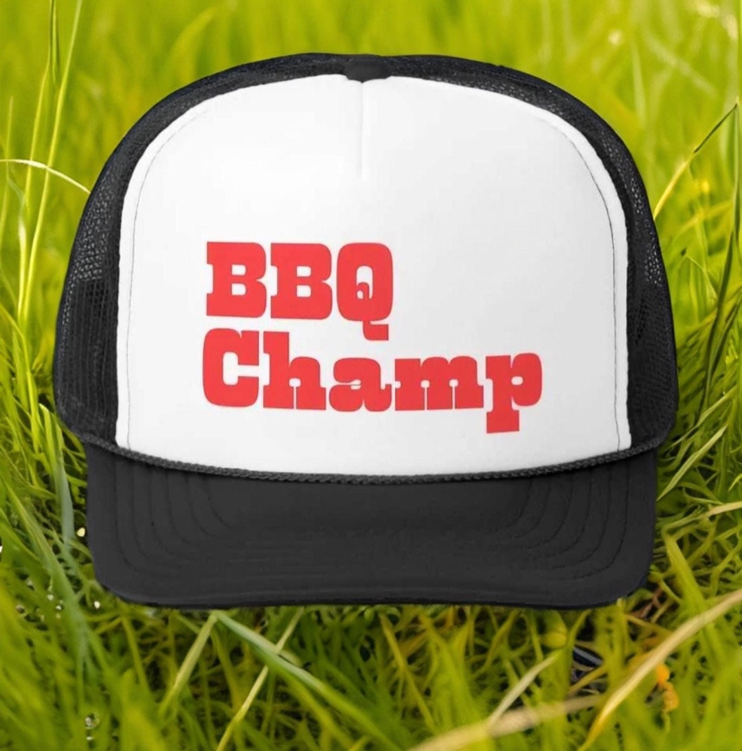 Bbq Champ Trucker Cap - Grill Master Hat, BBQ Lover Cap, Cookout ...