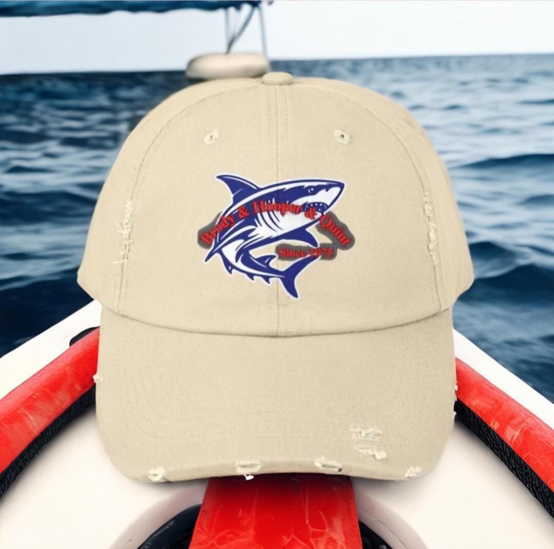 Jaws Cap, Jaws Distressed Cap, Shark, Shark Week, Beach Life, Amity ...
