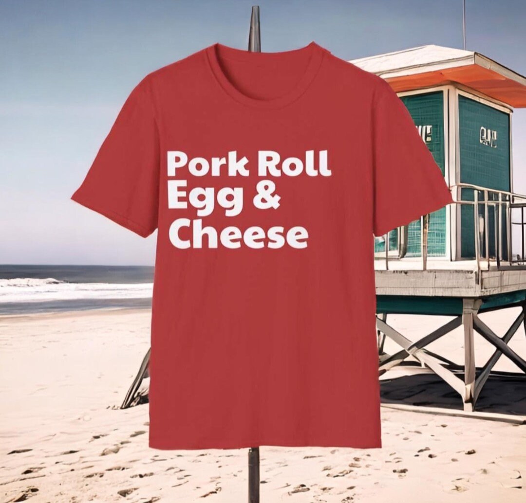 Pork Roll T-shirt, Pork Roll Egg and Cheese, New Jersey, NJ, Breakfast ...