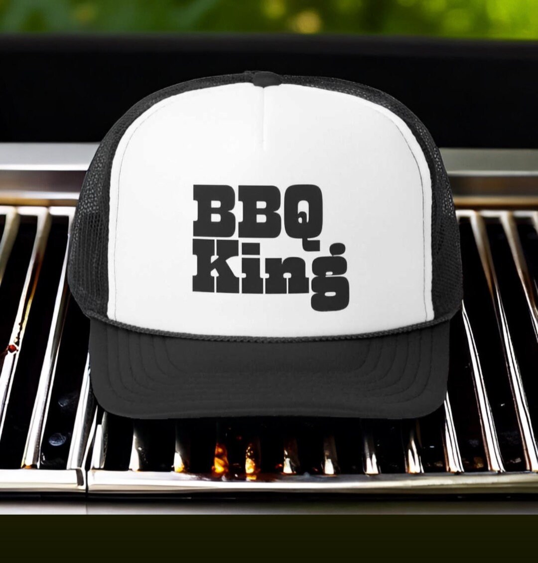 Bbq King Hat, Barbecue, Grilling Cap, Gift for Best Friend, Summer Hat ...