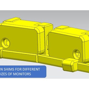 3D Printed Monitor Alignment Bracket: Dual & Triple Screen Support - Etsy