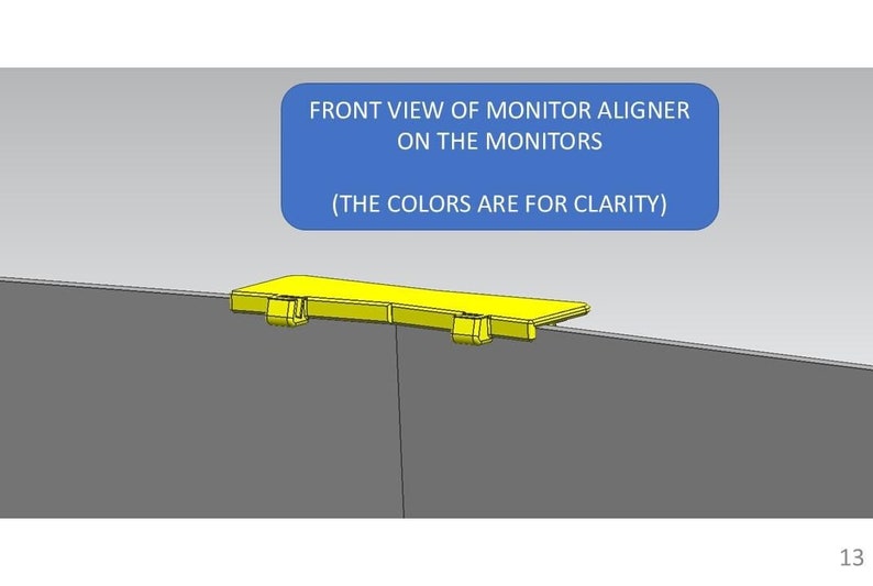 3D Printed Monitor Alignment Bracket: Dual & Triple Screen Support - Etsy