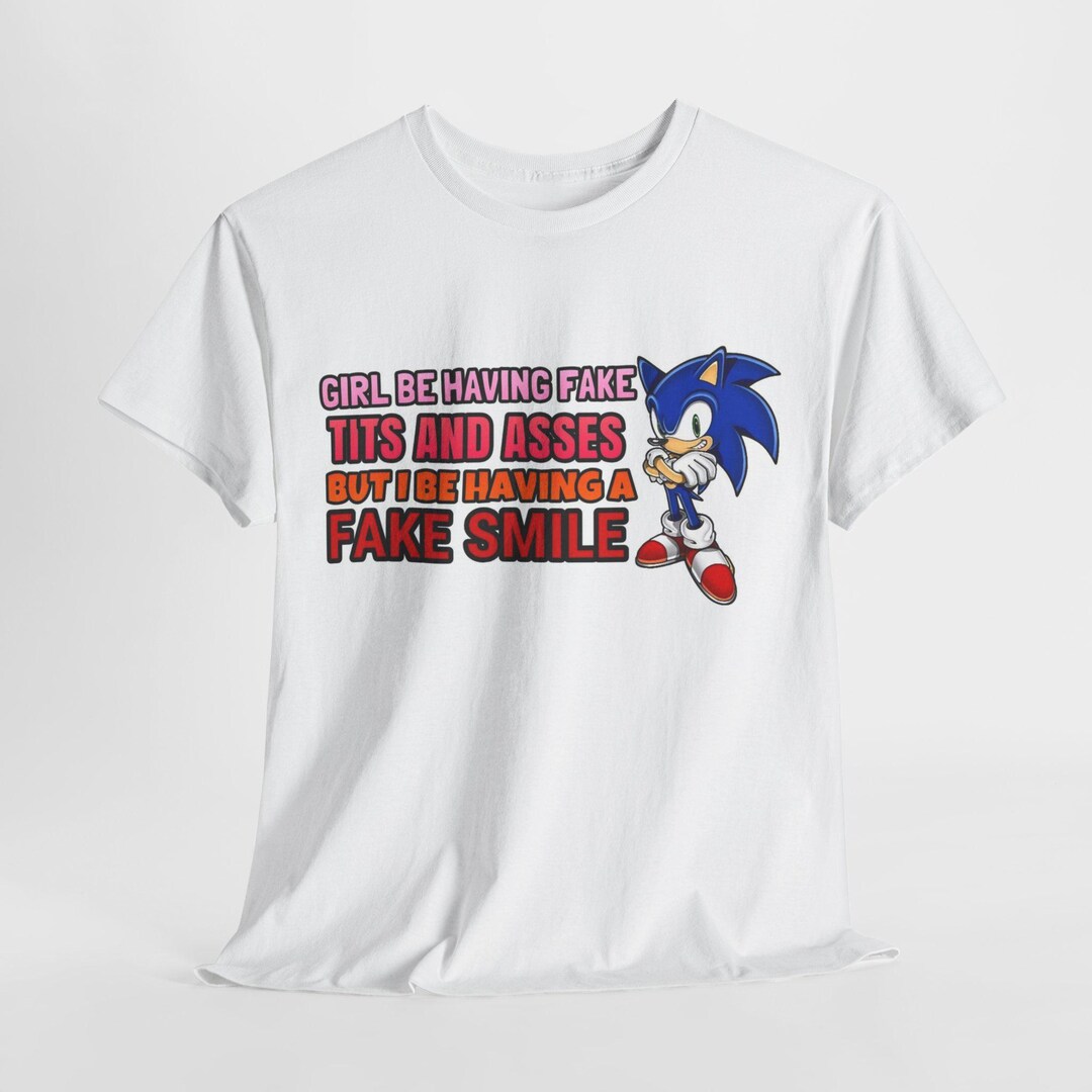 Funny Edgy Sonic Quote Unisex Heavy Cotton Tee, Gift for Gamers, Humor ...