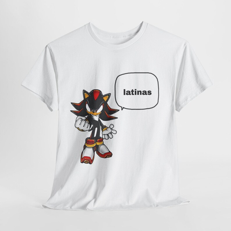 Sonic Shadow Hedgehog Tee, Latínas Edgy Meme Unisex Cotton Shirt, Funny ...