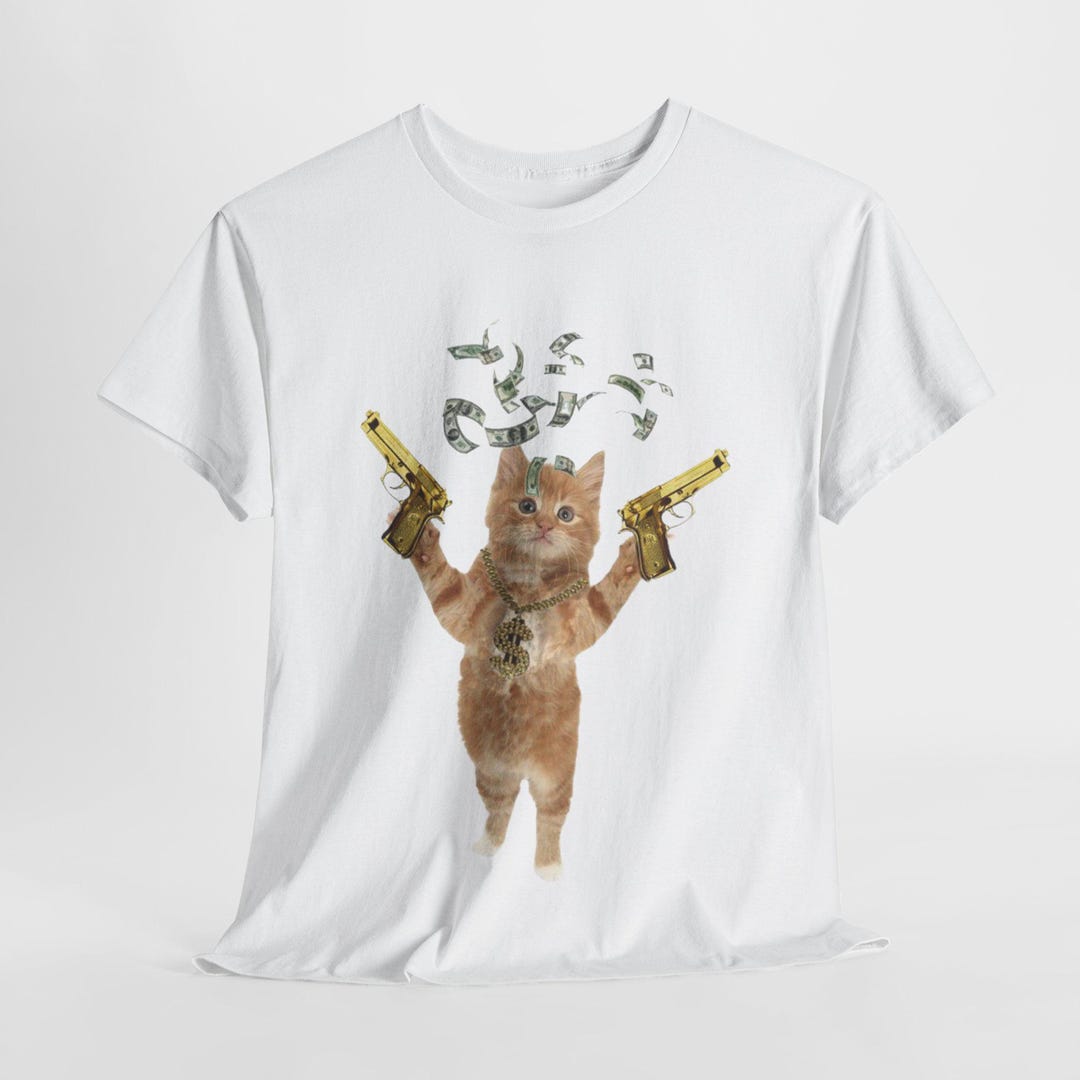 Funny Gangster Cat Meme Tee Shirt, Unisex T-shirt, Cat Lover Gift ...