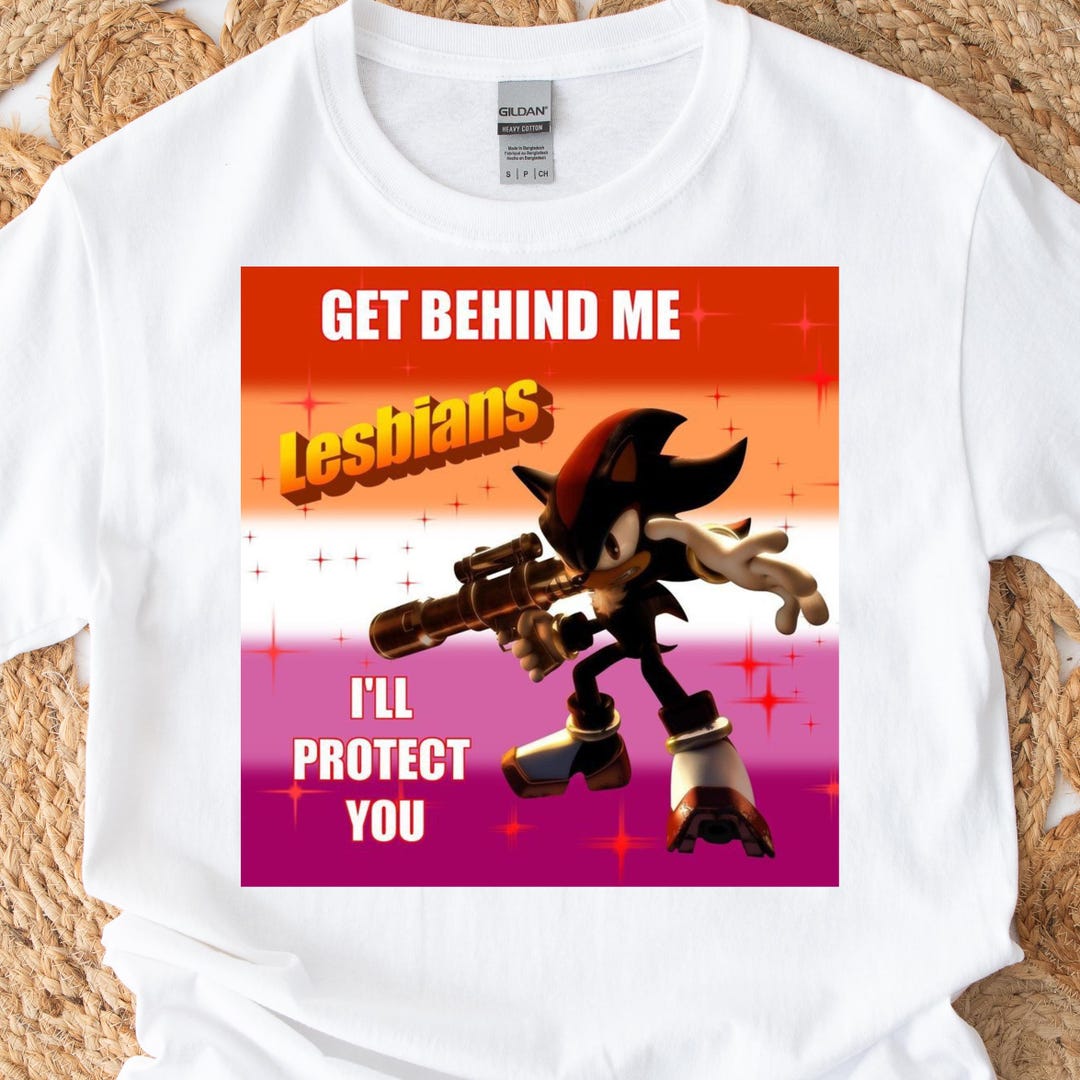 Funny Sonic Shadow the Hedgehog Unisex Tee Shirt, Men's Women's Edgy ...